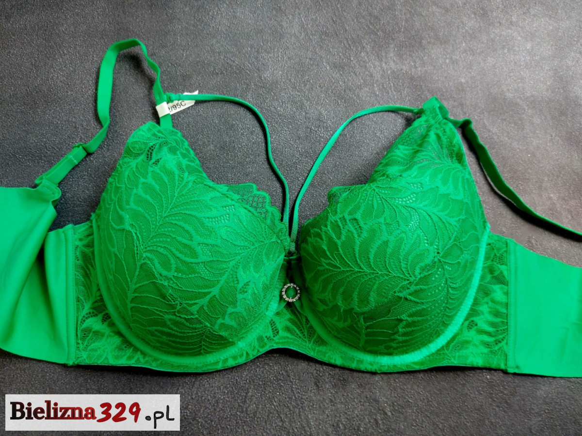 Biustonosz Zielony Koronkowy | Sklep Bielizna329